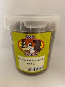 Duo Mini Bones Lam/Rijst - 500 Gram - Huisdier Wellness