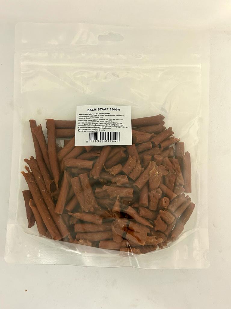 Zalm Staafjes - 350 Gram - Huisdier Wellness